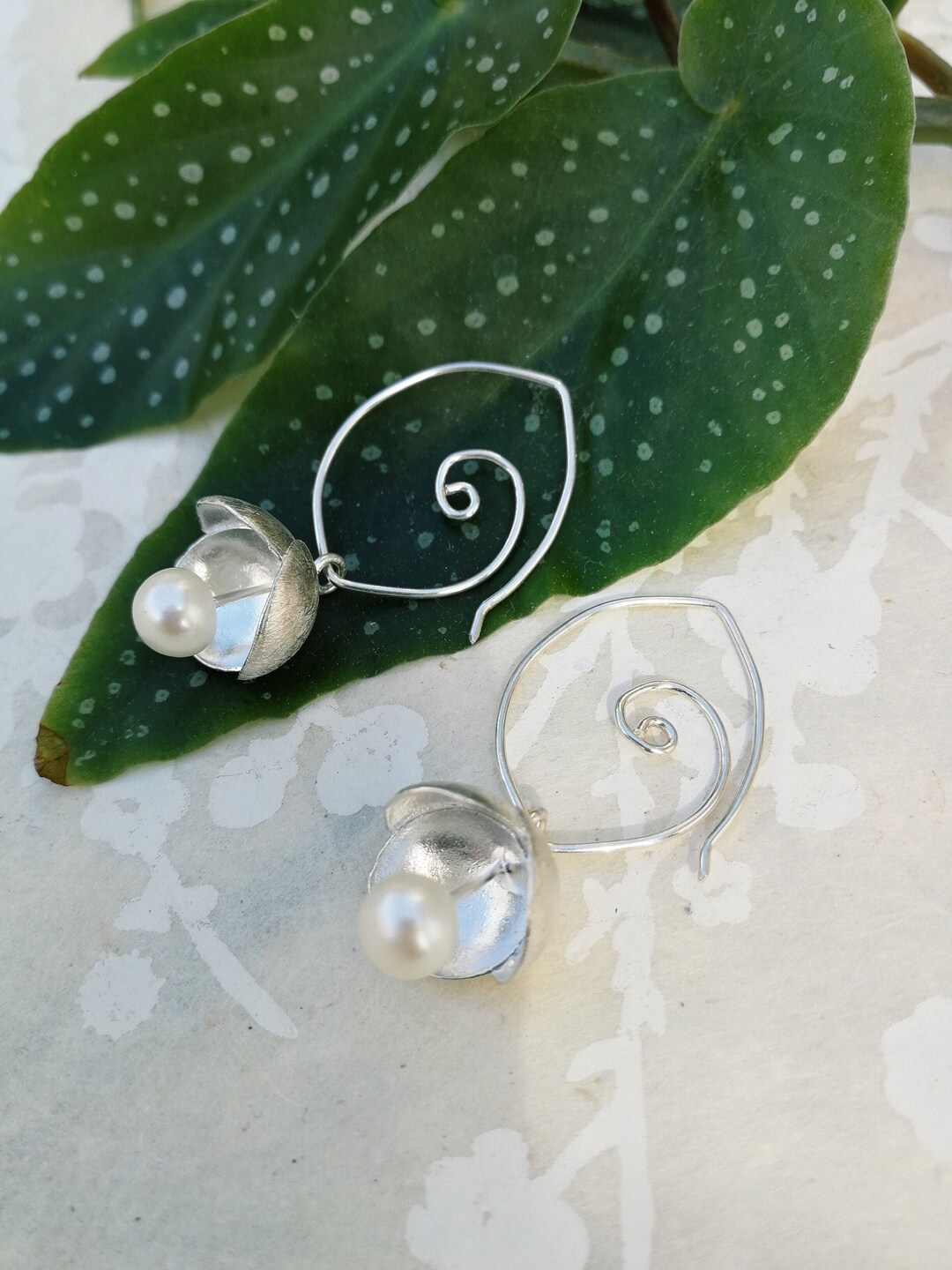 Silver Bell Earrings, Bell Flowers, Musical Earrings, Flower Bell ...
