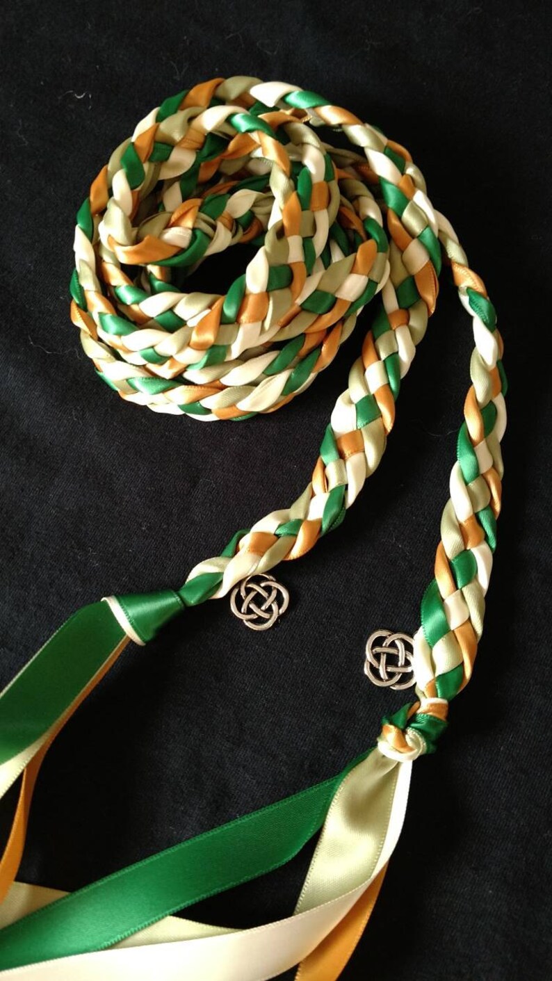Emerald Sage Gold Ivory Handfasting Ceremony Braid Celtic - Etsy