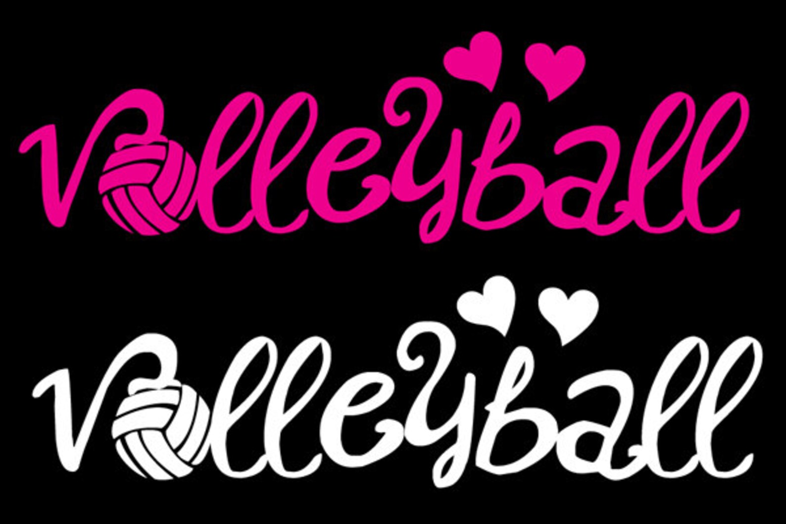 Volleyball Vinyl Decals - Etsy