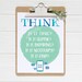 THINK Social Media Poster - Etsy Canada