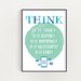 THINK Social Media Poster - Etsy Canada