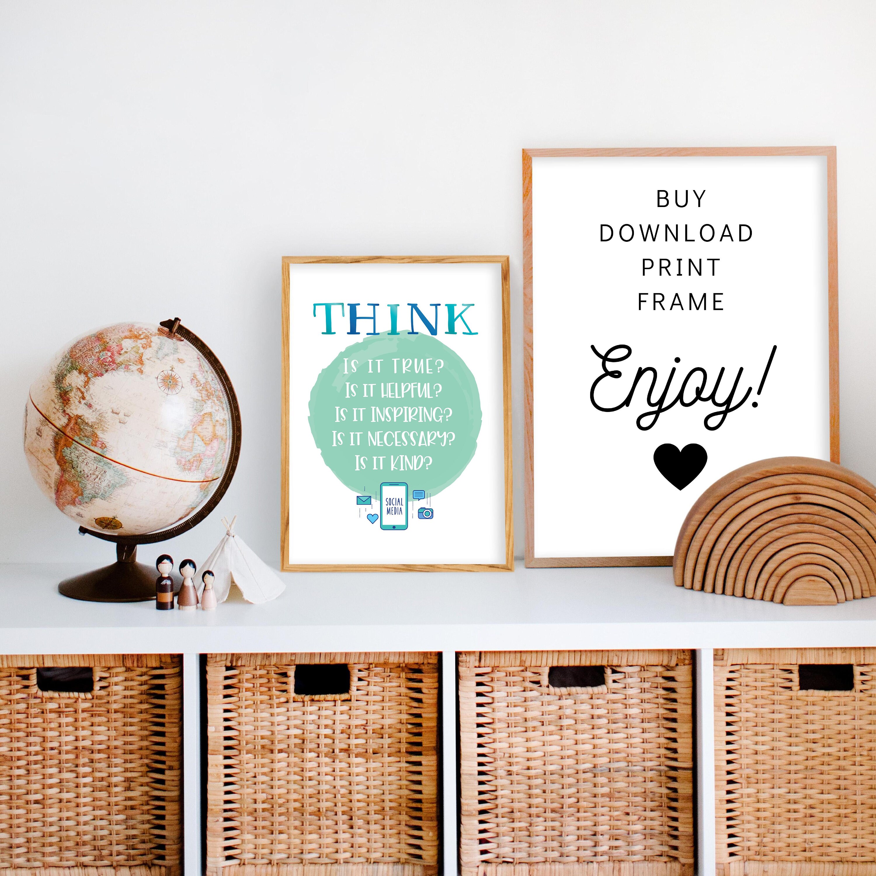THINK Social Media Poster - Etsy Canada