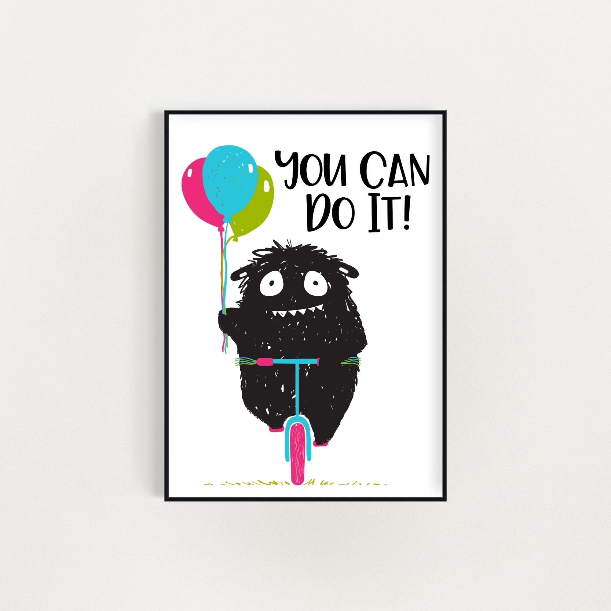Cute Monster Growth Mindset Posters (4) Classroom Decor, Inspirational ...