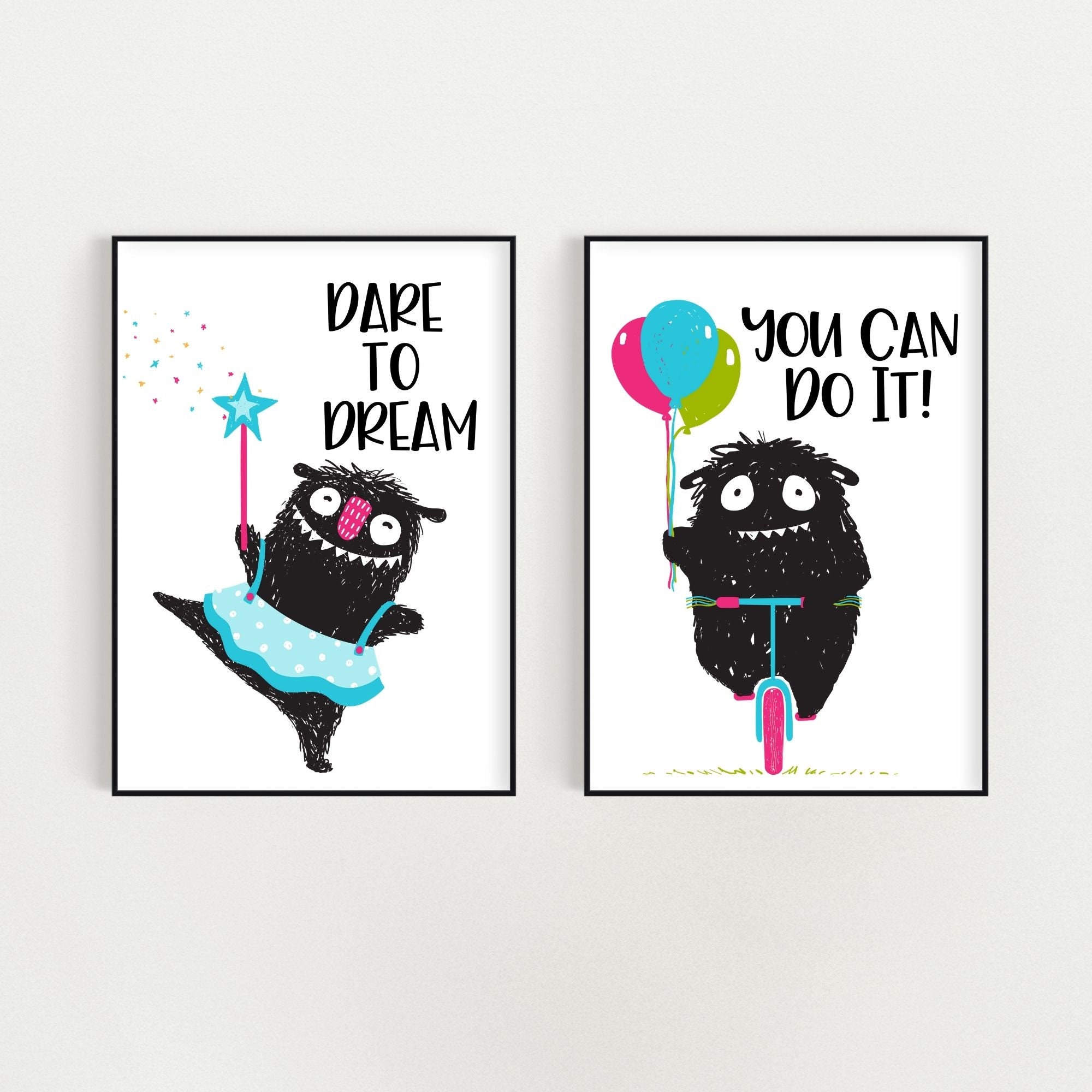 Cute Monster Growth Mindset Posters (4) Classroom Decor, Inspirational ...