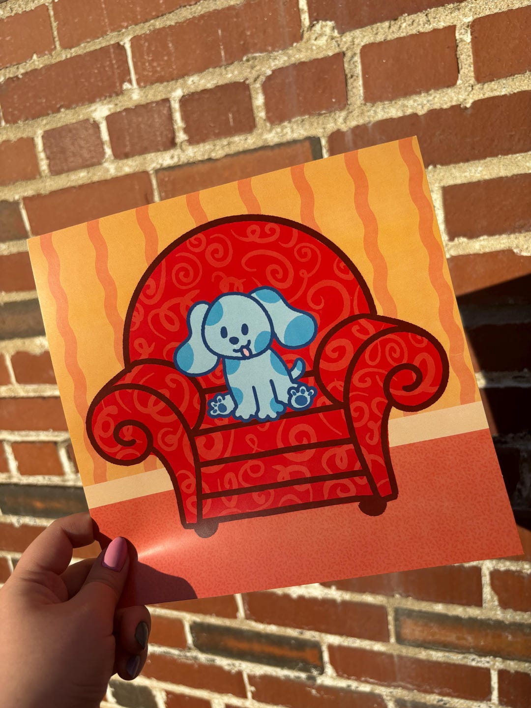 Blue's Clues Thinking Chair Print - Etsy