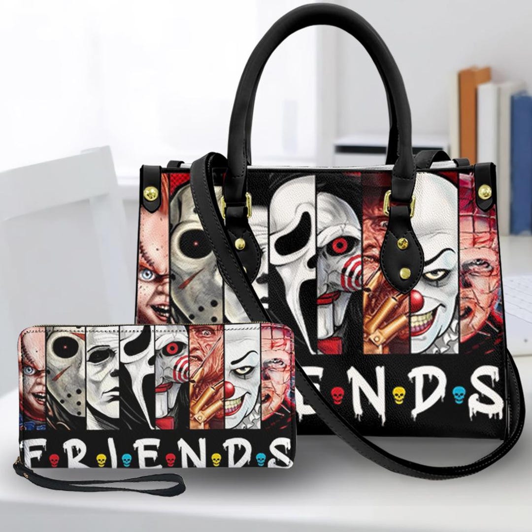 Horror Halloween Handbag, Horror Halloween Women Leather Handbag,horror ...