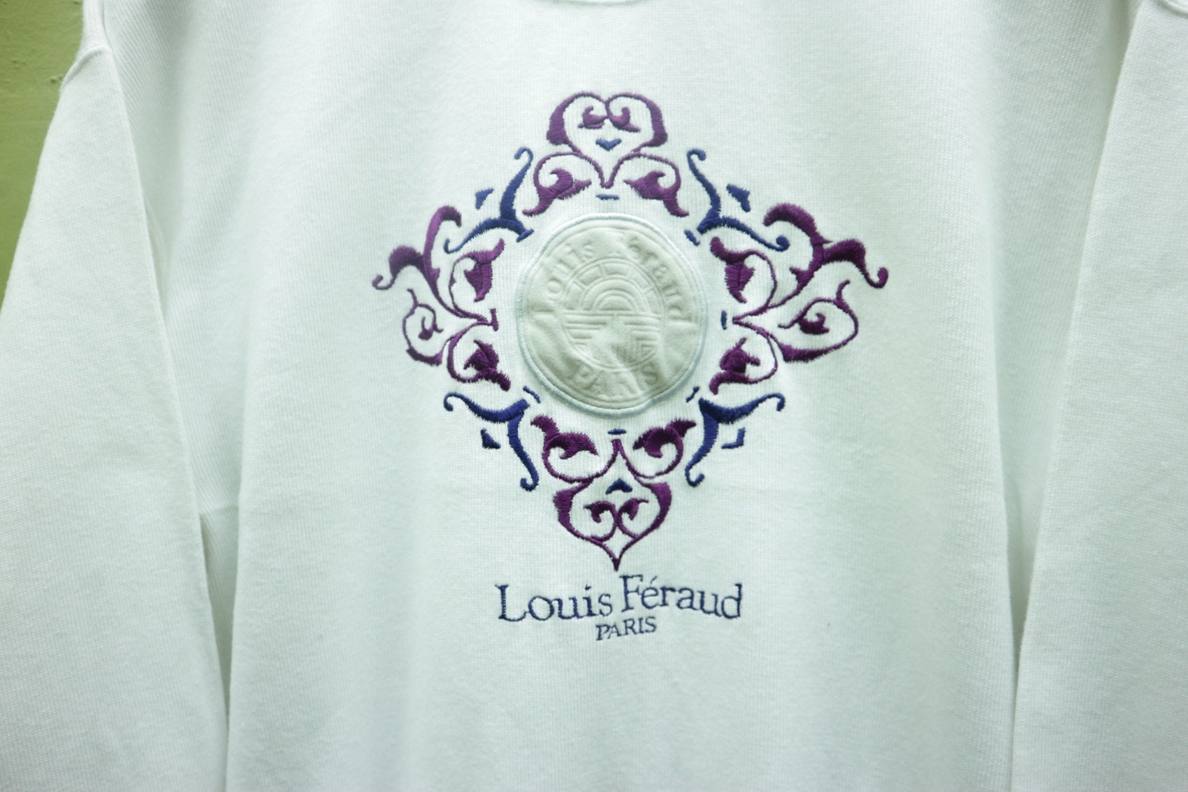 Vintage Louis Feraud Paris Sweatshirt Embroidery Big Logo - Etsy UK