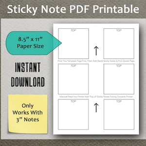 Printable Sticky Notes, Set 1 Teen College Inspirational Quotes ...