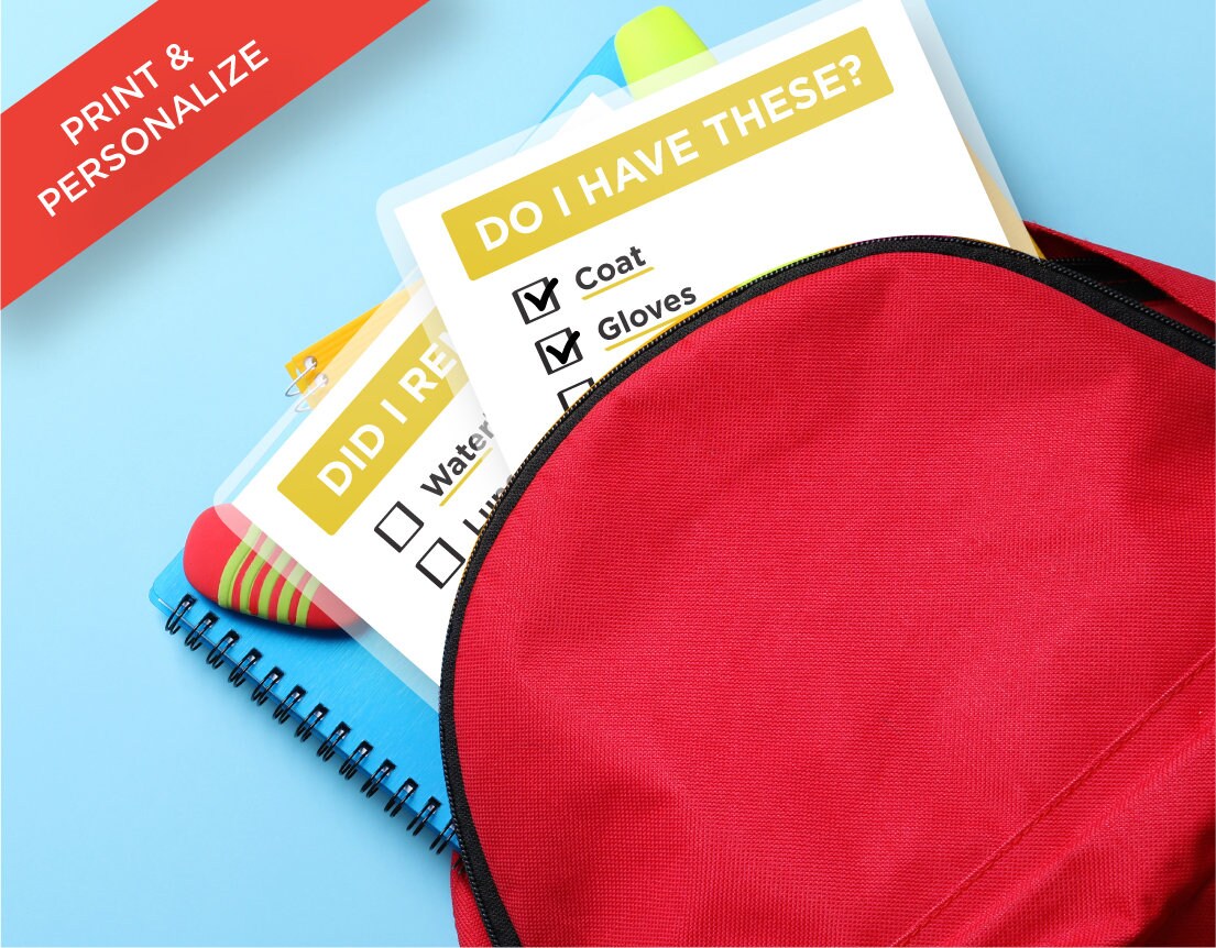 Printable Forgetful Checklist - Etsy