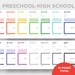 Printable Yearly School Memory Sheets preschool Through High-school ...