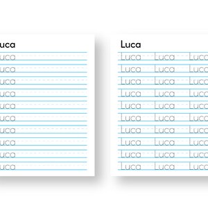 Printable Custom Name Tracing Worksheets - Etsy