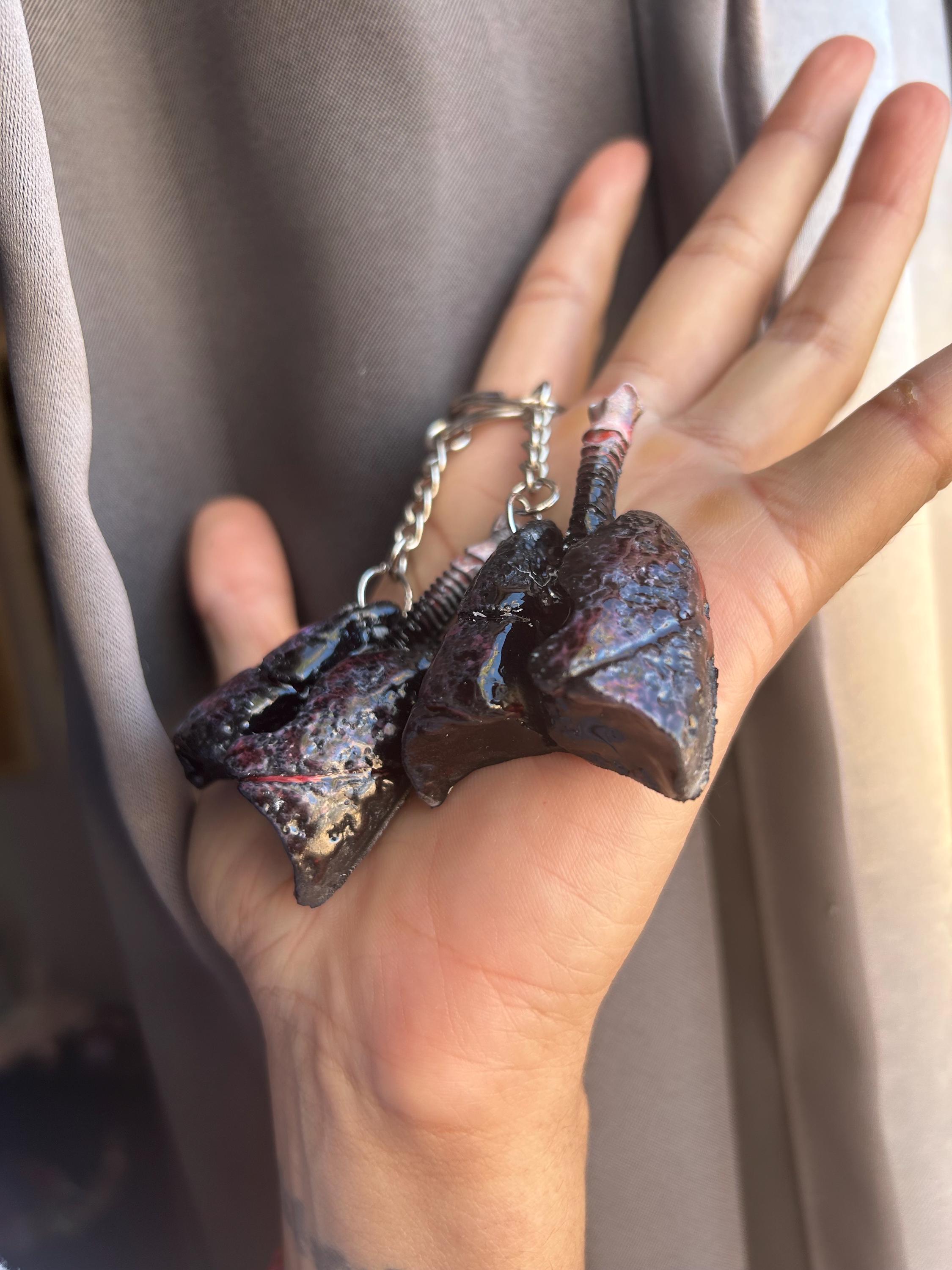 Smokers Lungs Keychain / Gift / Gore / Medical / Fun Gifts - Etsy