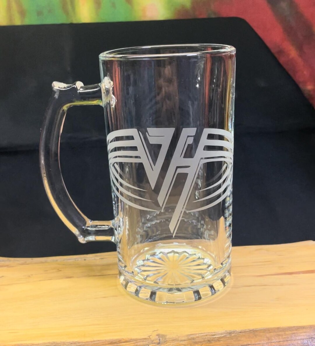 Van Halen Custom Sandblasted 19 Oz Beer Mug - Etsy