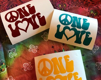 One Love Sticker - Etsy