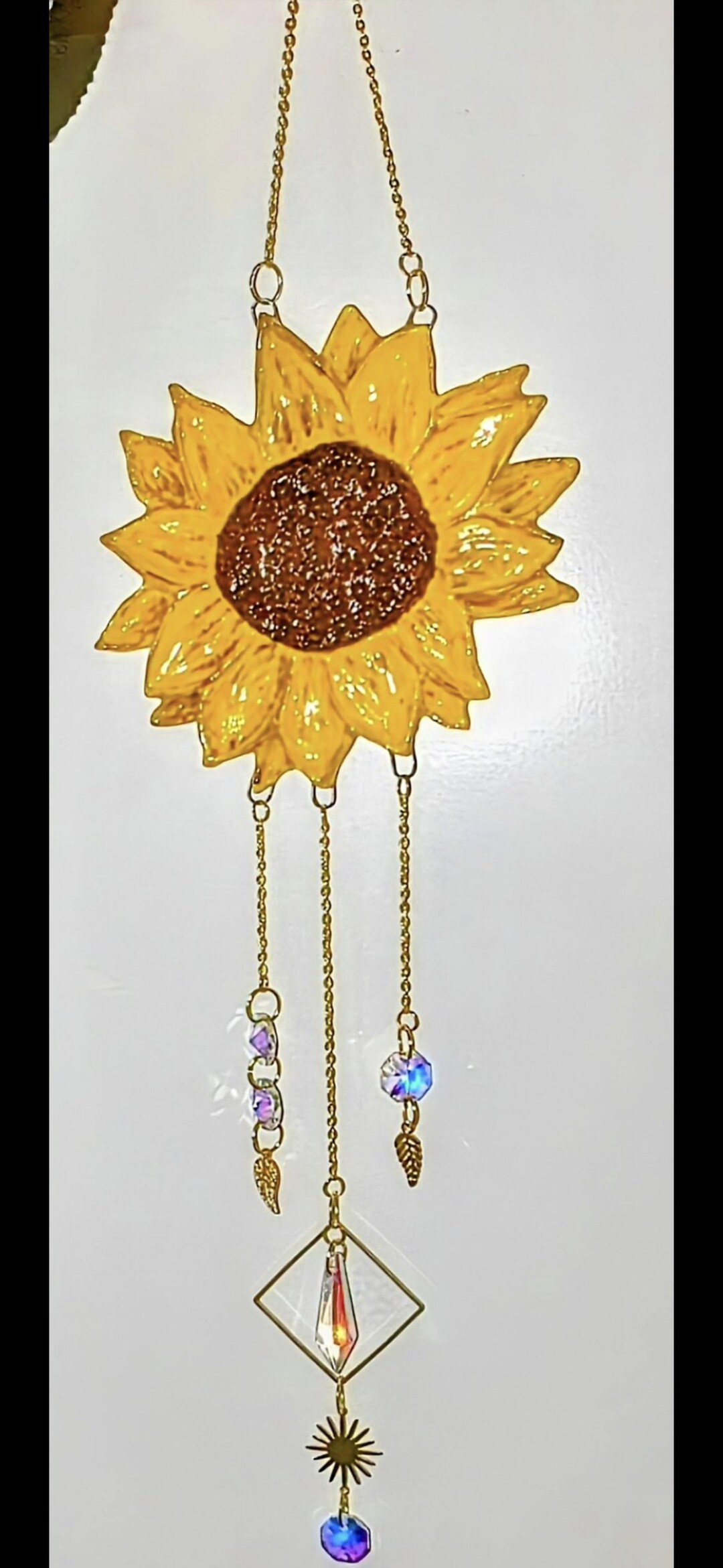 Handmade Ceramic Sunflower Sun Catcher - Etsy