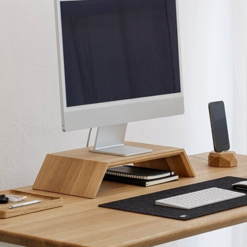 Wood Monitor Stand - Etsy