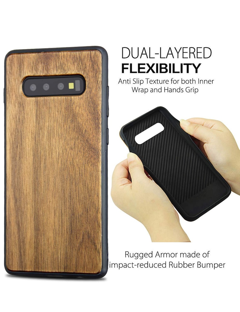 Walnut Wood Phone Case: Samsung Galaxy S10/S20 Series, Slim Protective ...