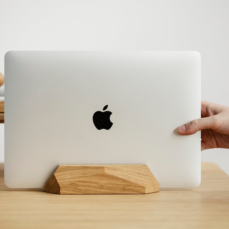 Wood MacBook Laptop Stand - Etsy