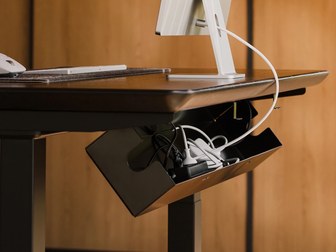 Steel Under Desk Cable Organizer Tray: Cord Management Solution - Etsy