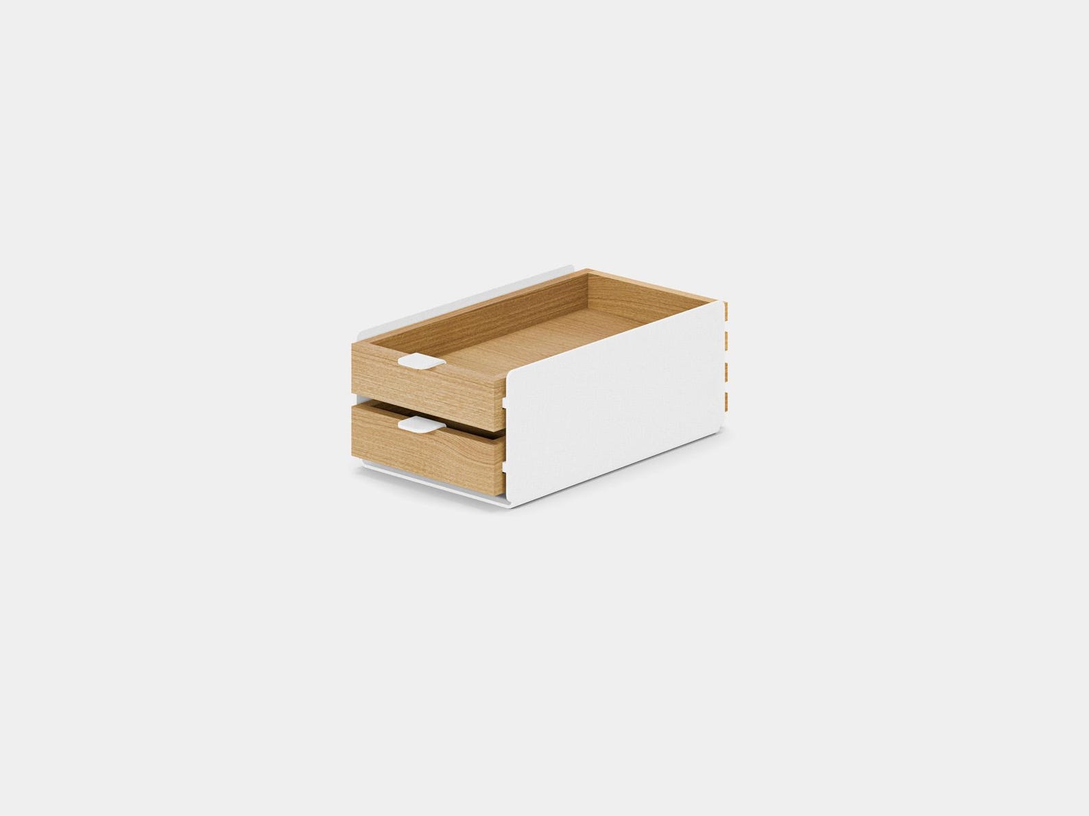 Small Wooden Modular Desk Drawers - White Base - Oakywood Compatible - Etsy