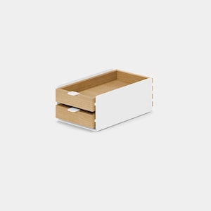 Small Wooden Modular Desk Drawers - White Base - Oakywood Compatible - Etsy