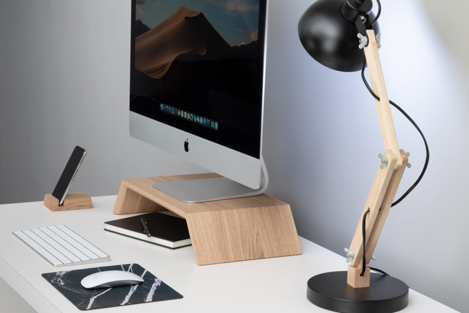 Real Wood Monitor Stand Riser Imac Stand Computer Display | Etsy Canada