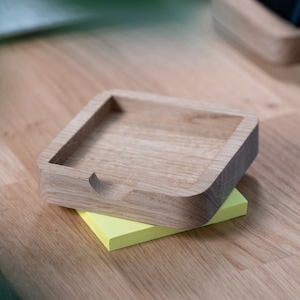 Sticky Notes Holder, Sticky Notes Set, Wooden Desk Tray, Desk ...