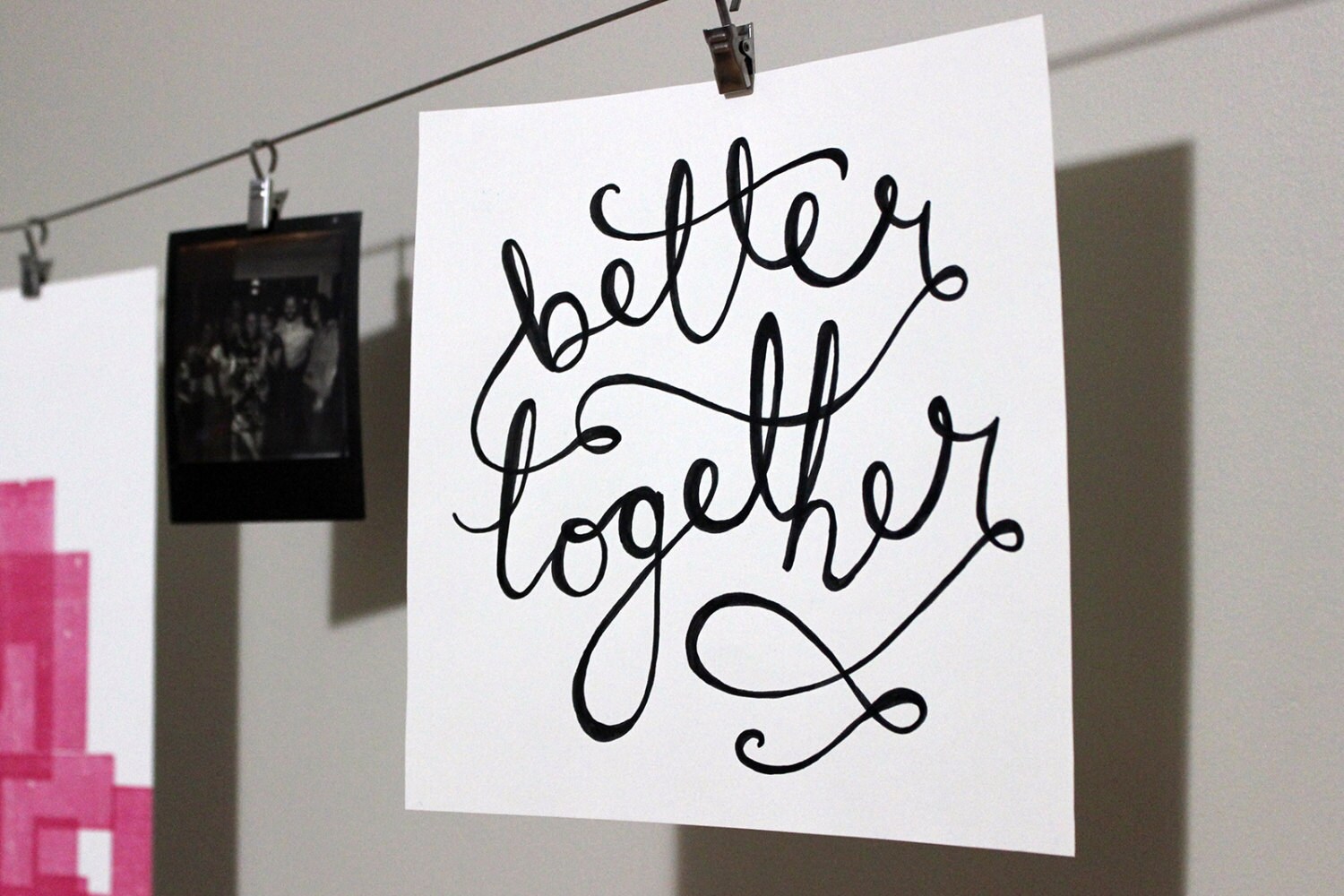 Better Together Print / Handdrawn Typography Art - Etsy