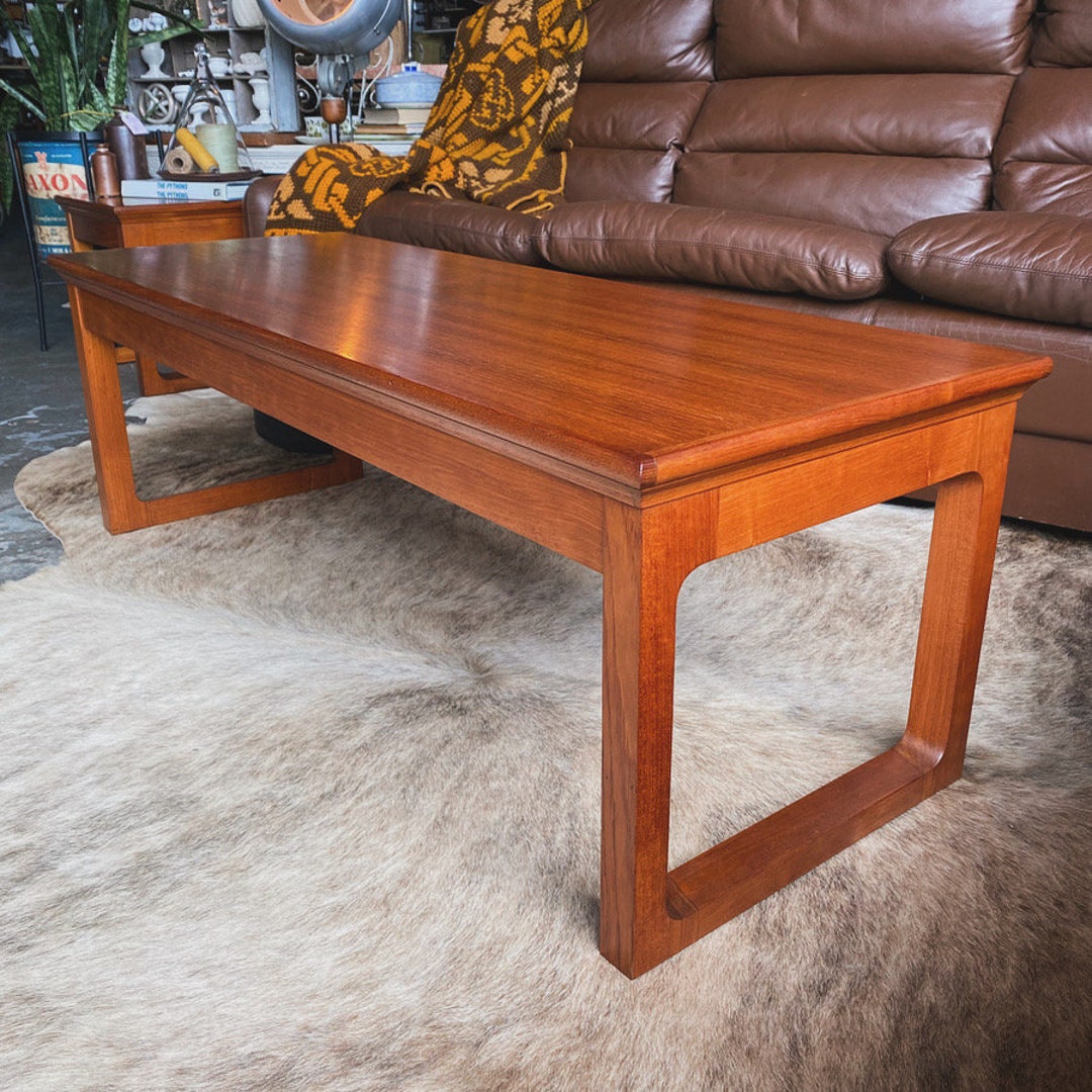 Vintage MCM Teak Coffee Table by Chiswell Furniture - Etsy