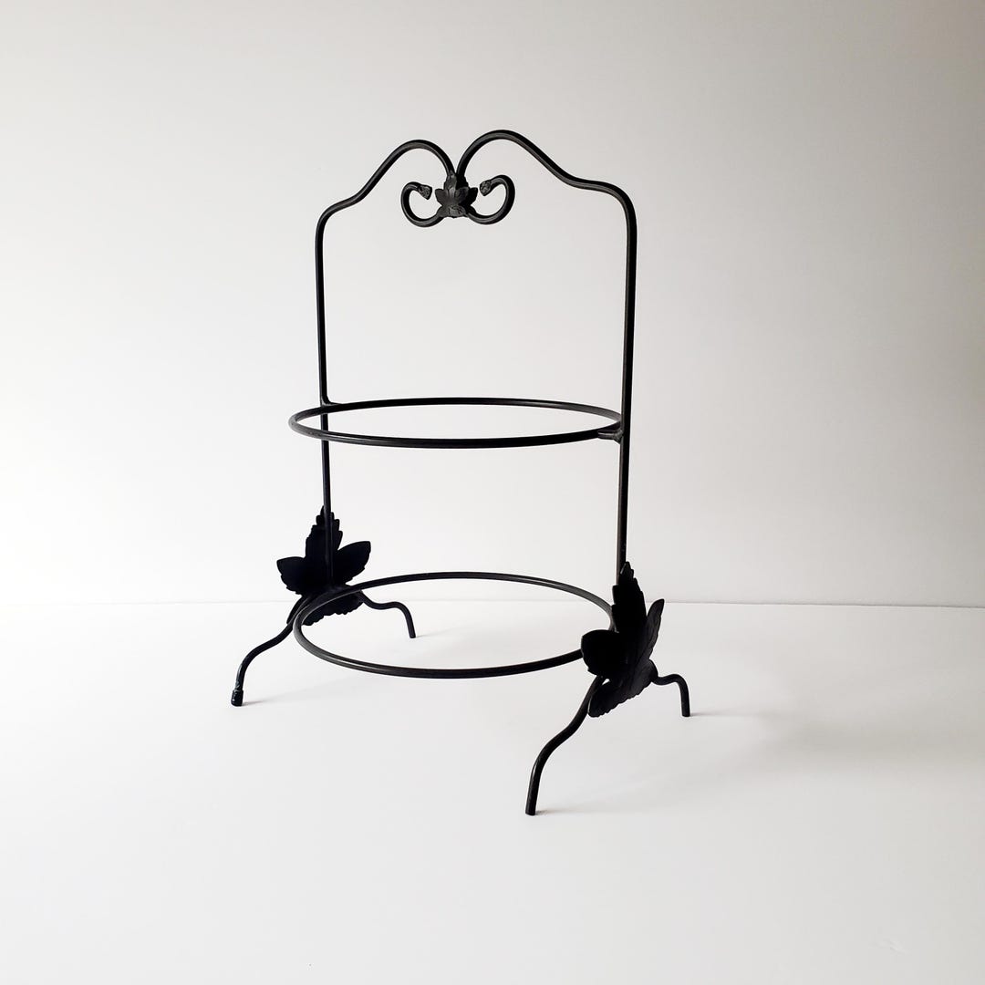 2 Tier Pie Stand Vintage Plate Rack - Etsy