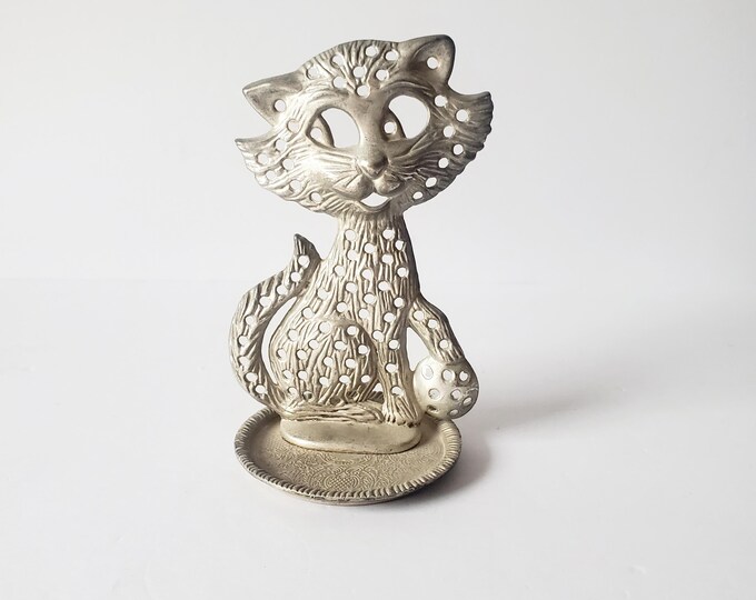 Earring Stand, Earring Tree in Cat Shape, Gift for Cat Lover, Metal ...