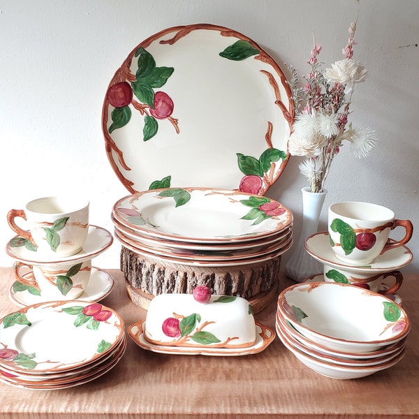 Franciscan Apple Dinnerware - Etsy