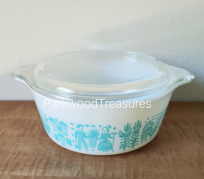 Vintage Pyrex Amish Butterprint Casserole Dish Set - Etsy