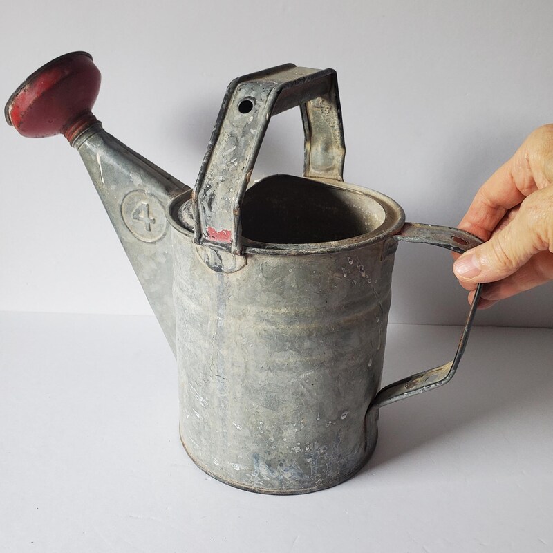 Galvanized Watering Can - Etsy