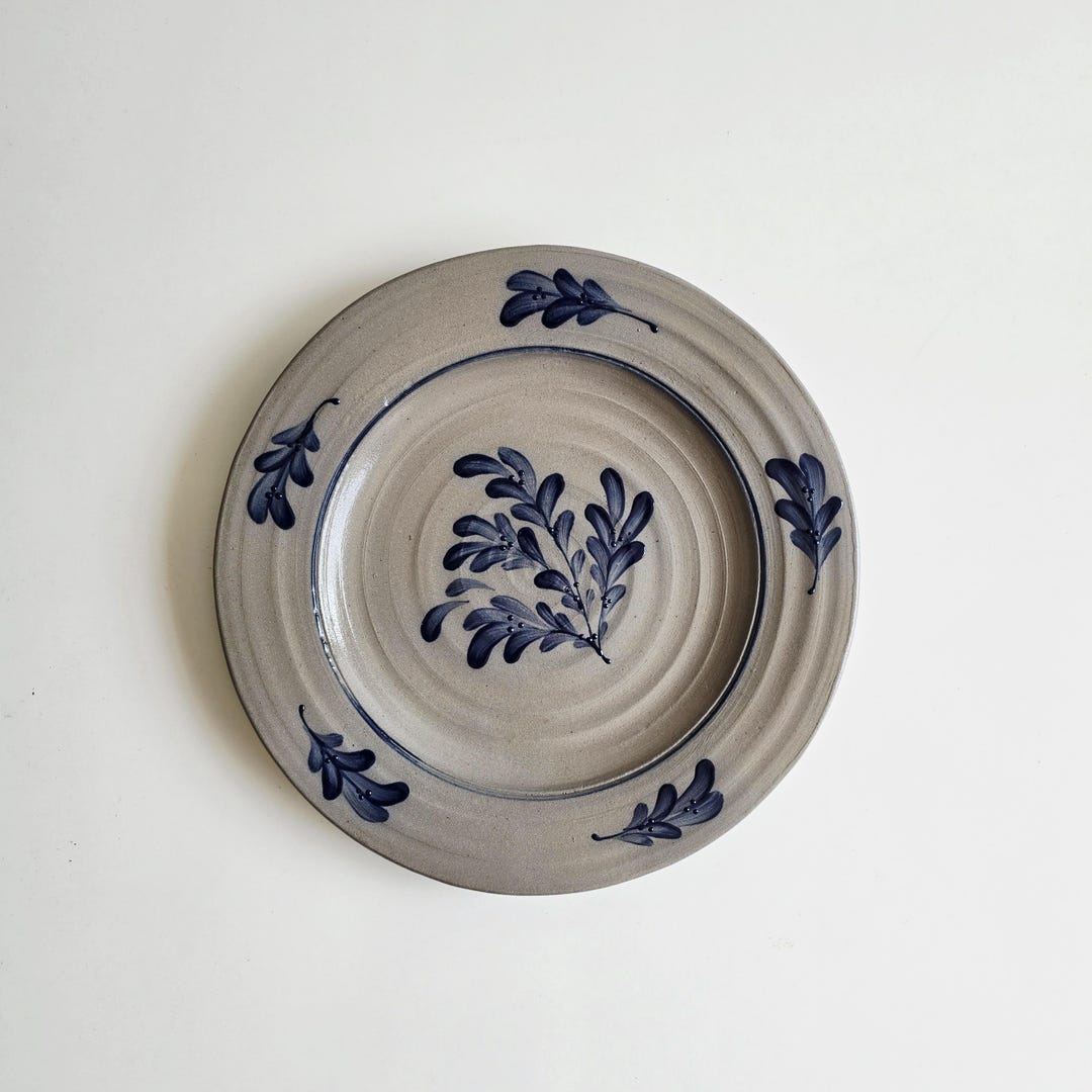 Rowe Pottery Works Chop Plate 13" Rowe Salt Glazed Stoneware Serving ...
