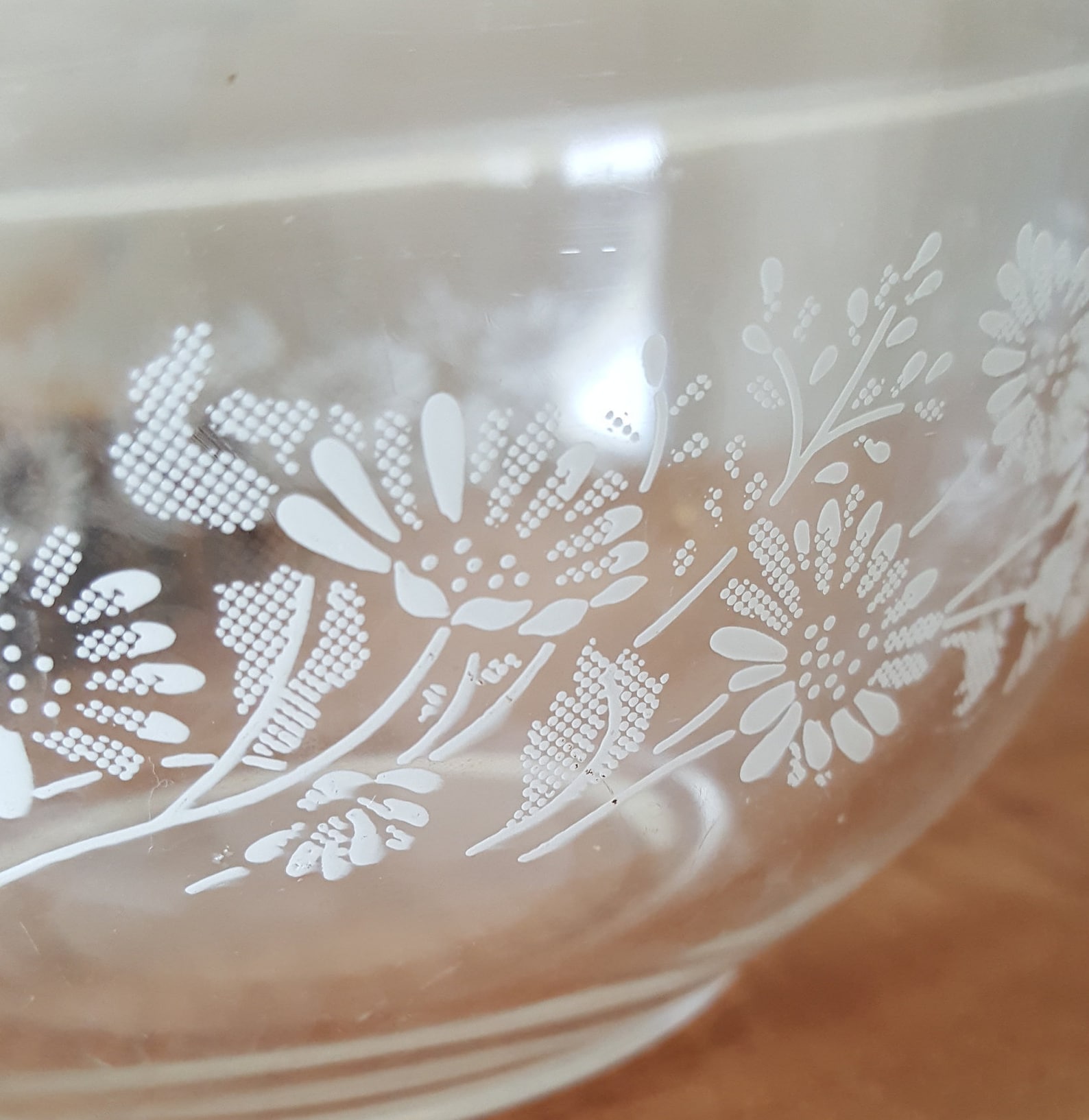 Vintage Pyrex Mixing Bowl Set Colonial Mist Clear Bowls - Etsy