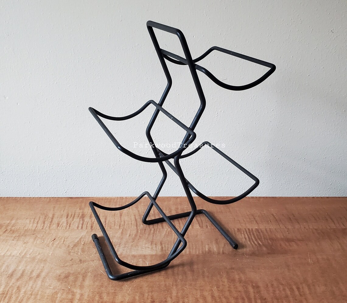 Vintage Wine Rack Metal Wine Rack Small Wine Bottle Rack - Etsy