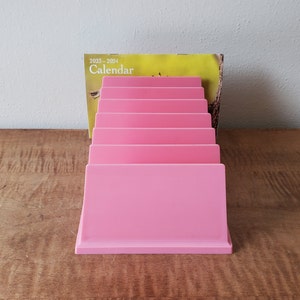 Vintage Mail Organizer, Note Card Holder, Desk Caddy, Small 8" X 5 ...