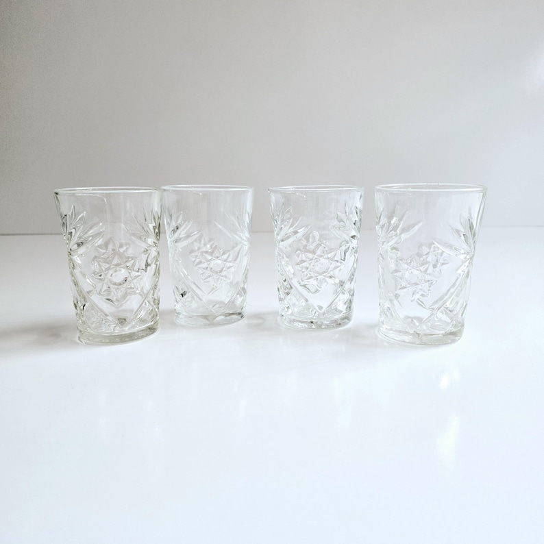 Oatmeal Flat Tumblers 4 Vintage Anchor Hocking 8 Ounce Glasses /details ...