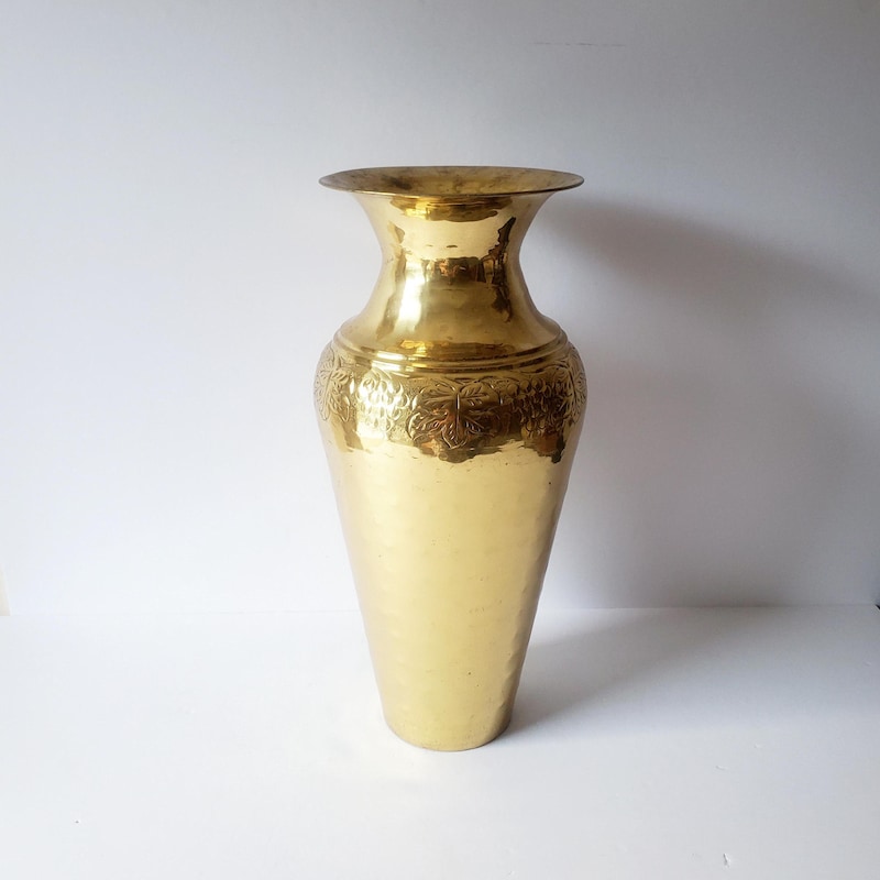 Brass Vase - Etsy