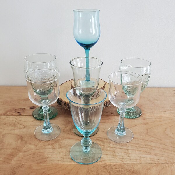 Aqua Blue Glassware - Etsy