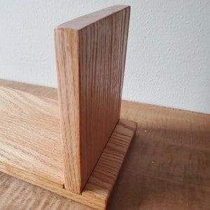 Slanted Wood Book Rack Shelf - Etsy