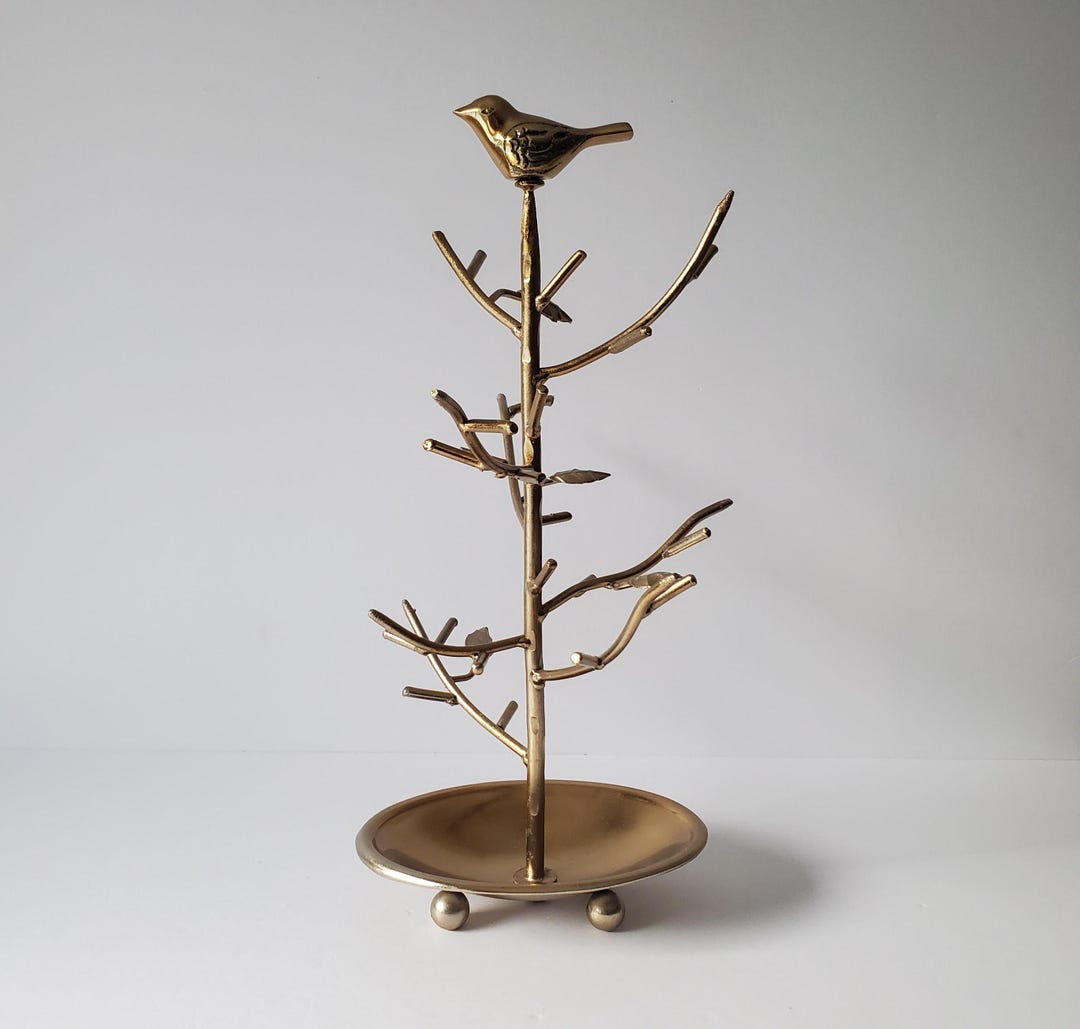 Vintage Jewelry Tree, Earring Rack, Jewelry Storage, Jewelry Organizer ...