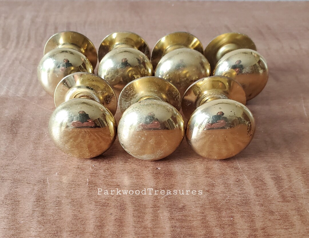 Vintage Cabinet Hardware/solid Brass Door Handle/drawer Knobs - Etsy