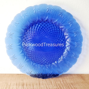 Vintage Avon Royal Sapphire Dinnerware Set: Cobalt Blue Glass, 4 Guests ...