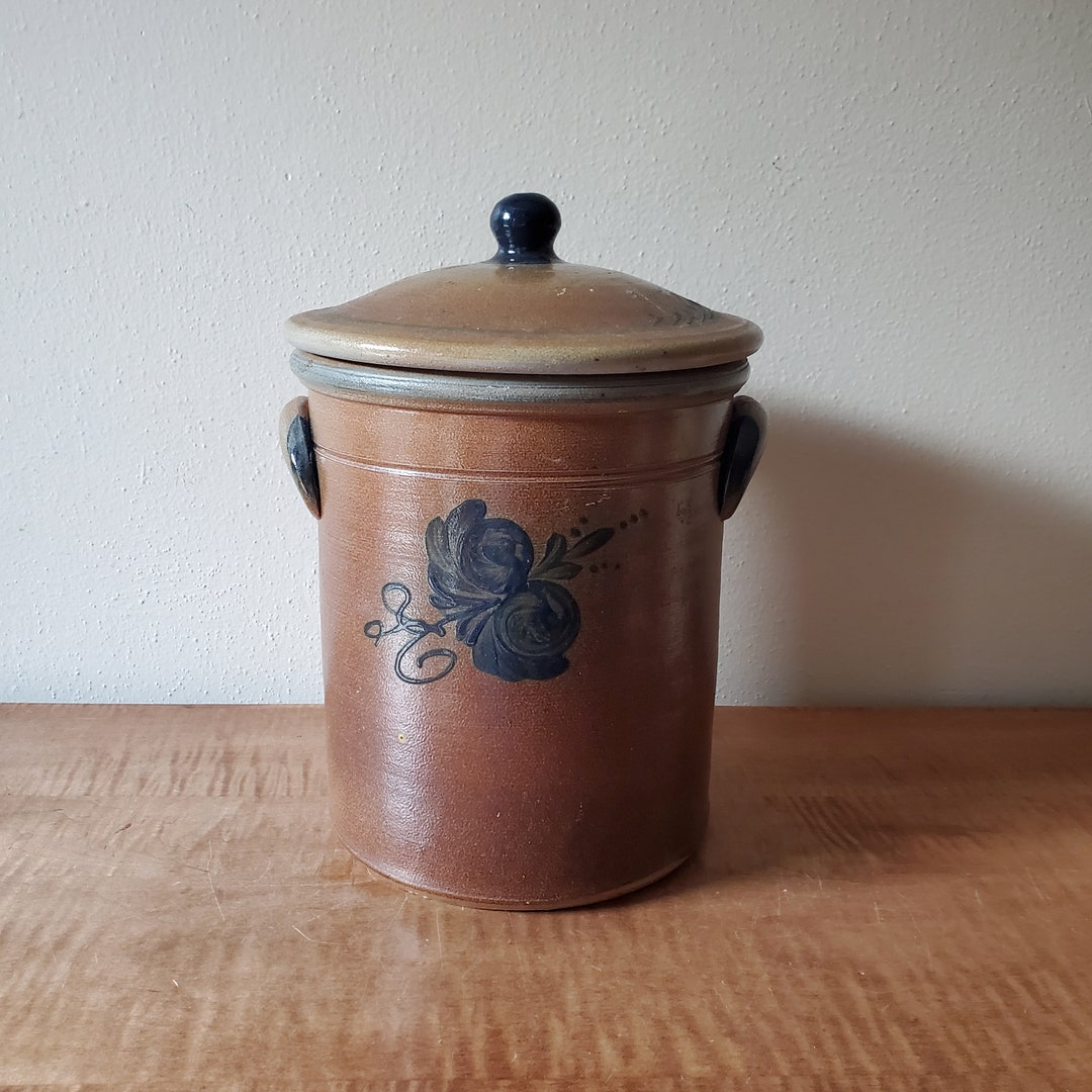 Rowe Pottery Works Historical Collection 7" Canister With Lid Vintage ...