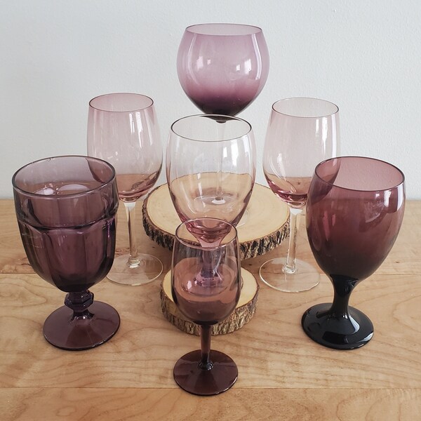 Purple Glassware - Etsy