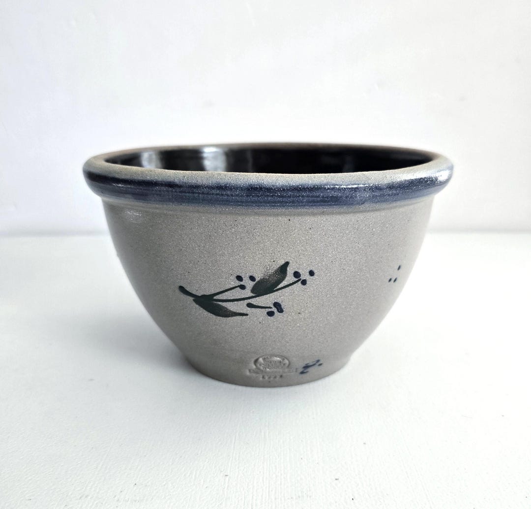 7" Vintage Rowe Pottery Mixing Bowl: Teaberry Sprigs - Etsy