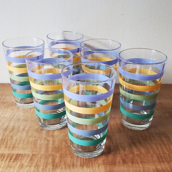 Striped Glasses - Etsy