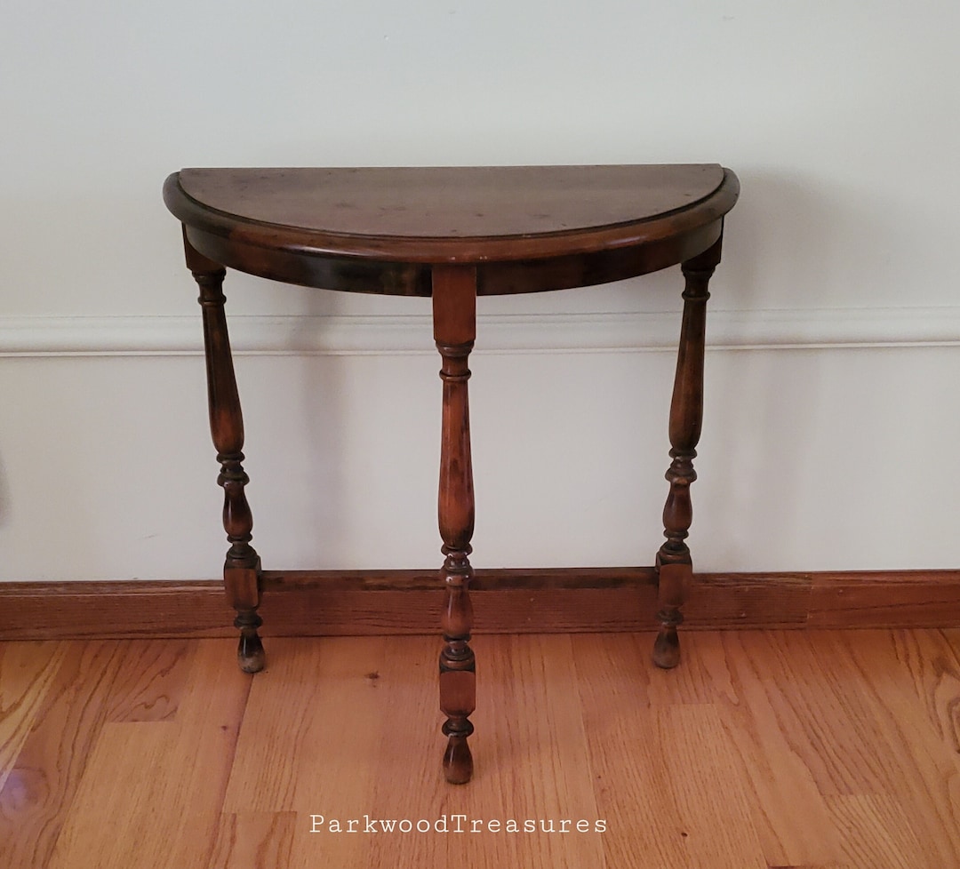 Antique Demi-lune Console Table - Etsy